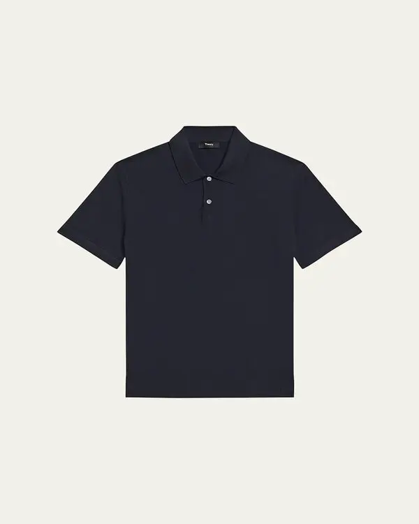 Theory Goris Short-sleeve Polo Shirt - Baltic