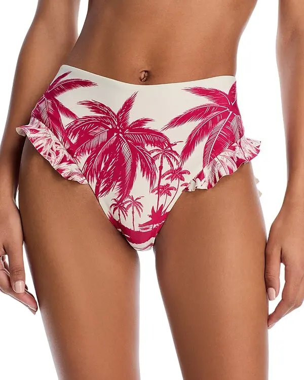 Agua Bendita High Waist Penelope Palms Bikini Bottom