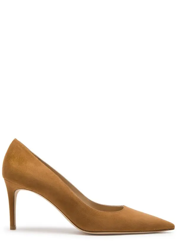 STUART WEITZMAN Power 75 Suede Pumps