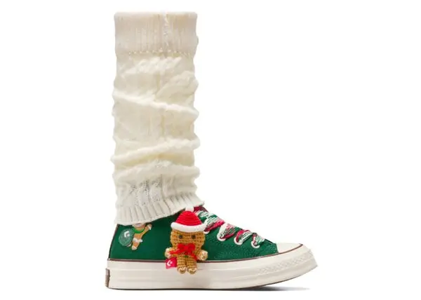 CONVERSE Chuck 70 Hi Xmas Gingerbread & Knit Sock - Midnight Clover/egret/bear Nap