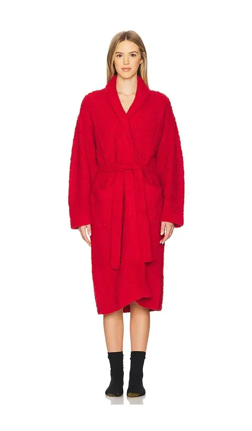 SUNDAY CITIZEN Snug Waffle Robe - Rouge