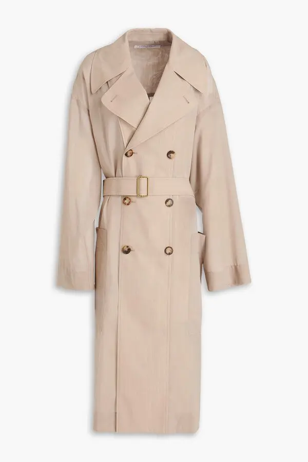 Philosophy Di Lorenzo Serafini Belted Wool-blend Trench Coat