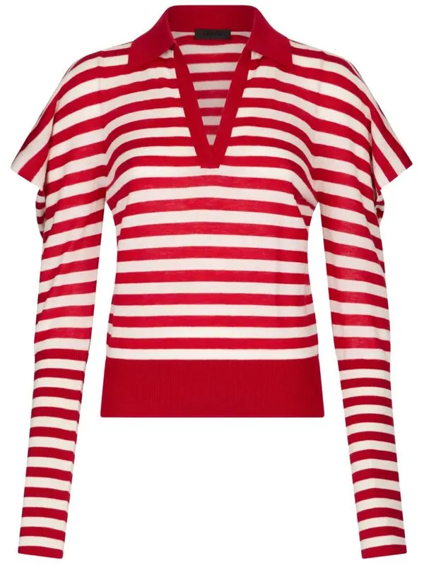 Liu Jo Striped Sweater - Red