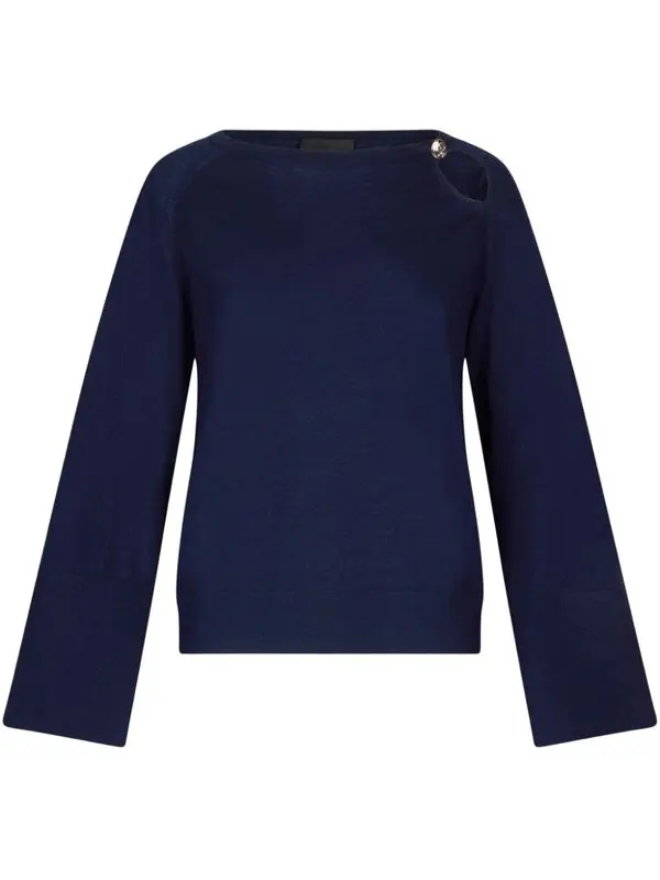 Liu Jo Cut-out Sweater - Blue