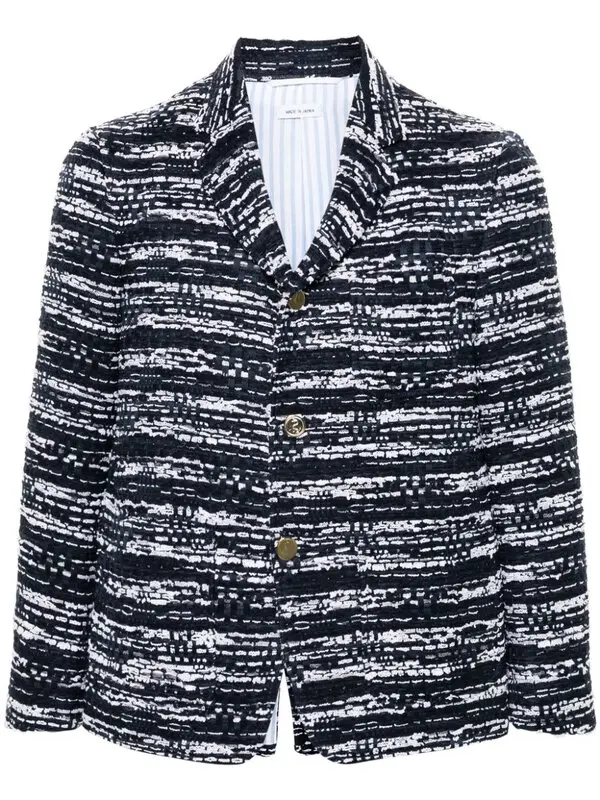 Thom Browne Unconstructed Tweed Blazer