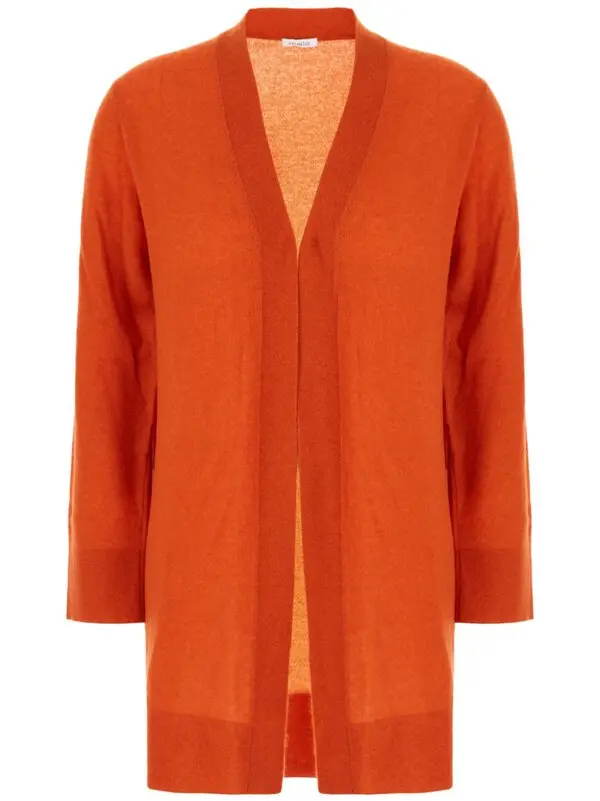 Malo Fine-knit Open-front Cardigan-coat