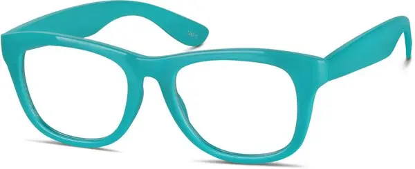 Zenni Square Full Rim Eyeglasses - Teal