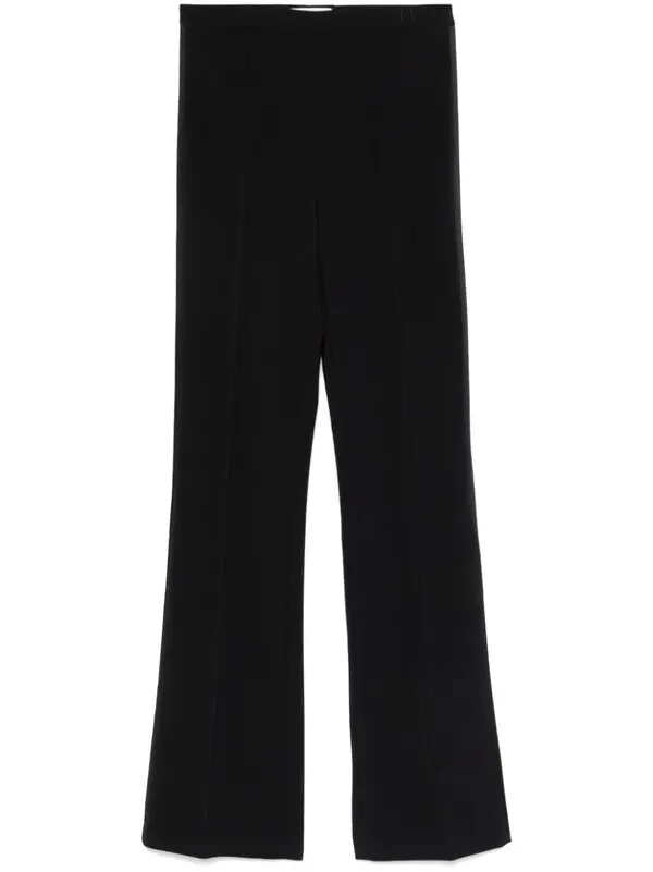 Elisabetta Franchi Satin-trim Crepe Trousers