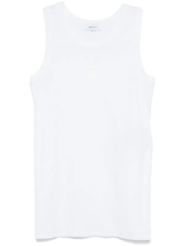 Alexander McQueen Skull-embroidered Tank Top