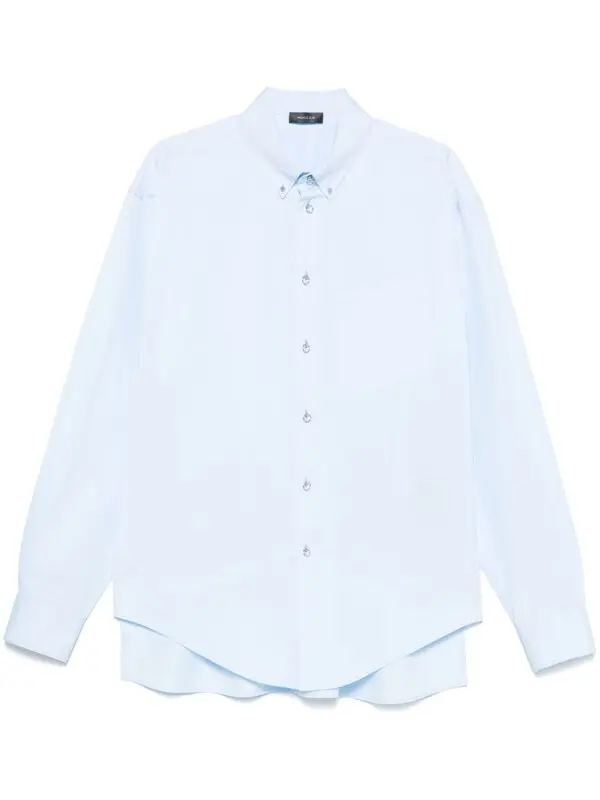 MUGLER Poplin Shirt - Blue