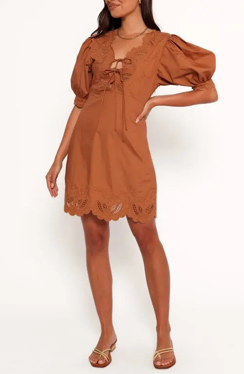 PETAL & PUP Rhodes Embroidered Mini Dress