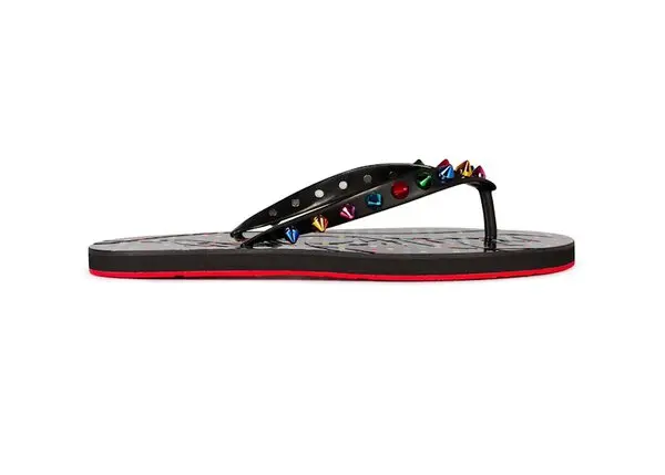 CHRISTIAN LOUBOUTIN Loubi Flip Spikes Donna Flat