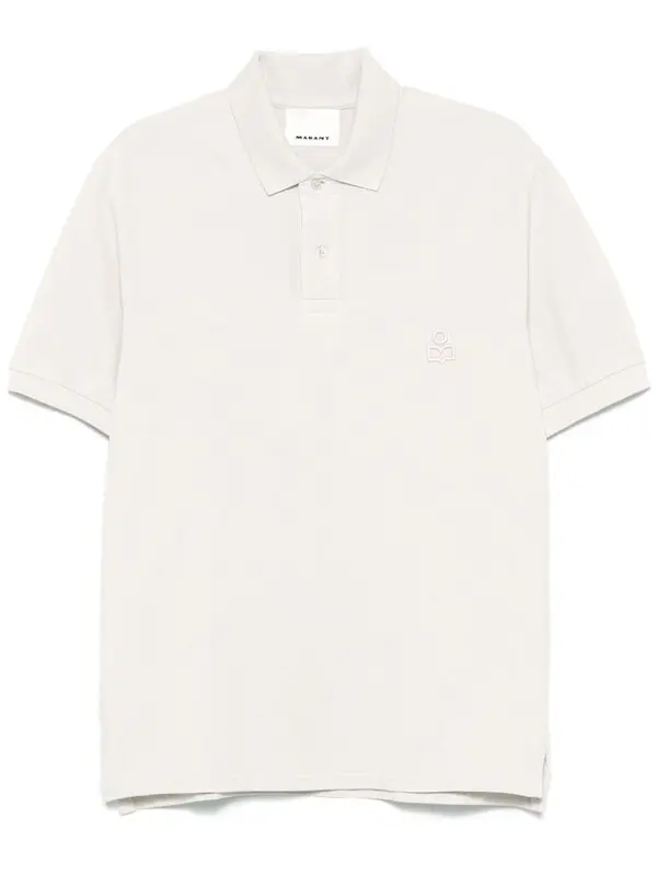 MARANT Afko Polo Shirt - Neutrals