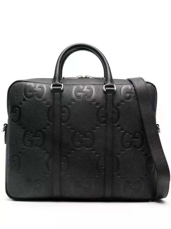 Gucci Jumbo Gg Briefcase - Black