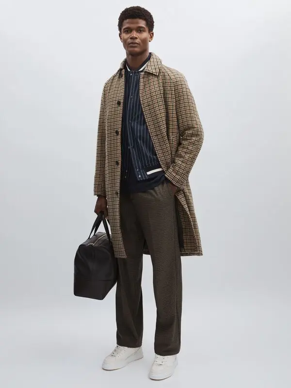 LES DEUX Slim-fit Pleated Suit Trousers