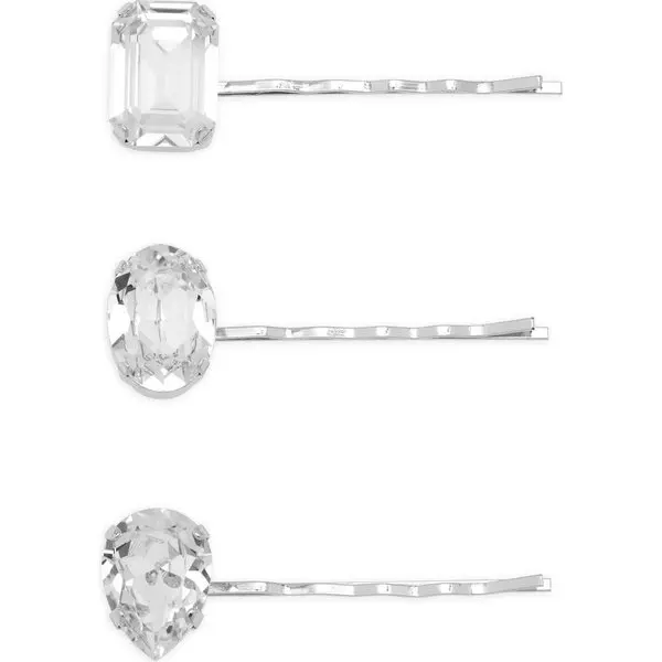 JENNIFER BEHR Karina Assorted Bobby Pins Set - Crystal