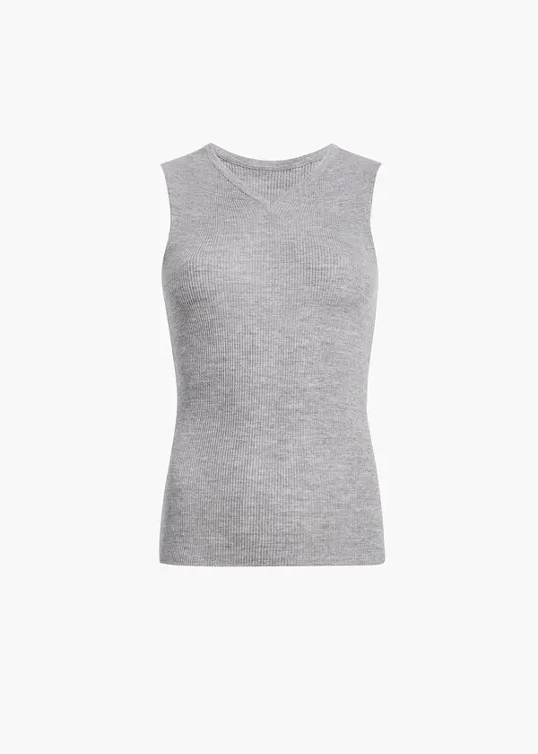 Khaite Renato Knit Top - Mercury