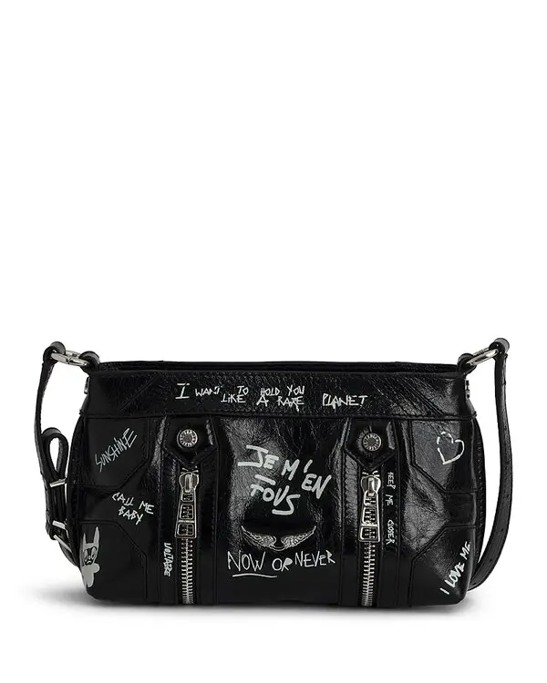 Zadig&Voltaire Sunny Mood Tag Leather Bag - Noir