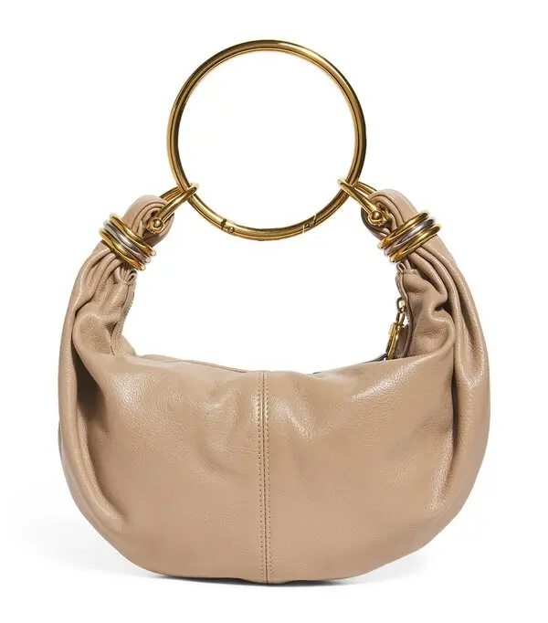 Chloé Small Leather Bracelet Bag - Brown