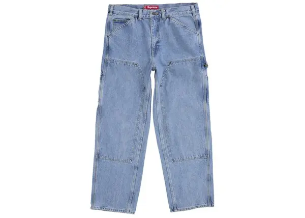 Supreme Double Knee Painter Pant - Washed Indigo
