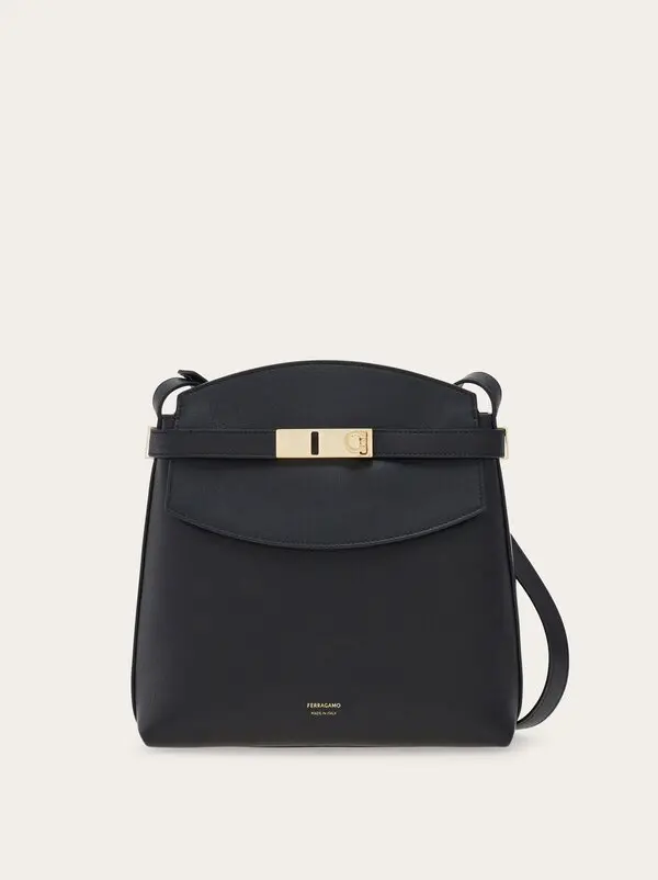 FERRAGAMO Hug Messenger Bag - Black