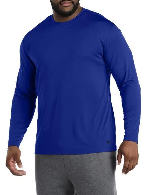 REEBOK Big & Tall Long-sleeve Base Layer Top - Cobalt