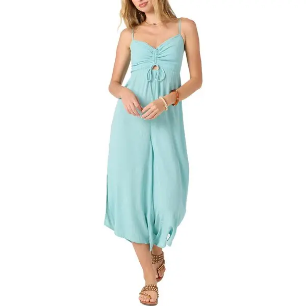 O'Neill Keiko Cutout Wide Leg Jumpsuit - Nile Blue
