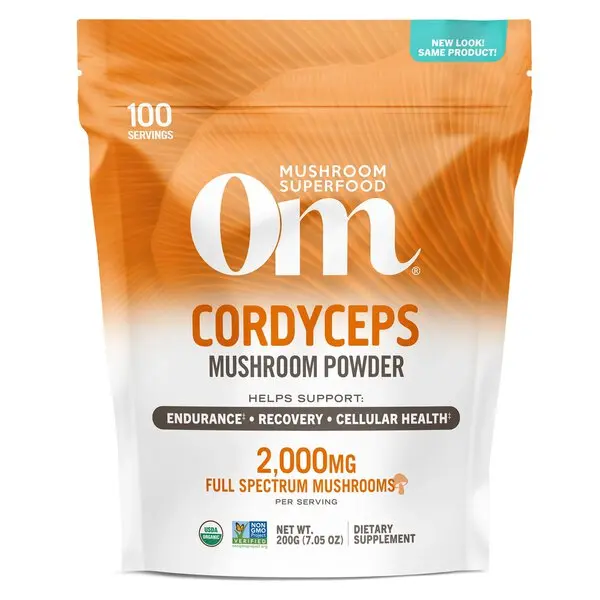 OM MUSHROOM Cordyceps Mushroom Superfood Powder 200 Grams
