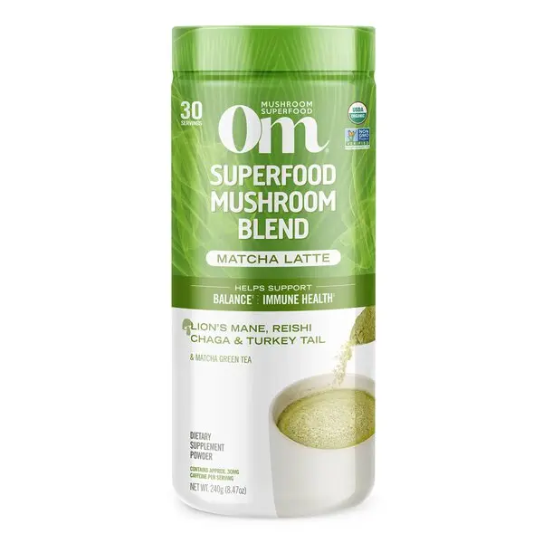 OM MUSHROOM Matcha Latte Blend 240 Grams