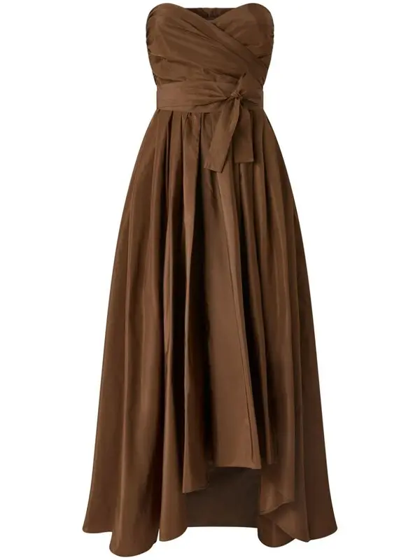 Pinko Strapless Gown - Brown
