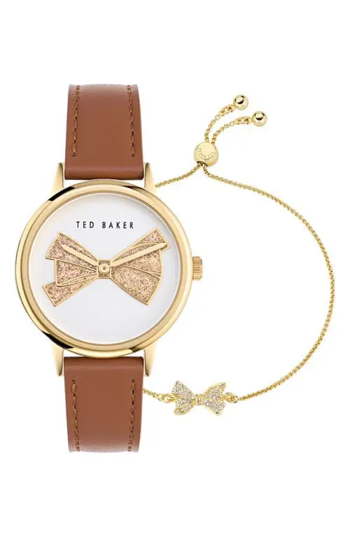 Ted Baker London Phylipa Watch And Bracelet Set - Brown