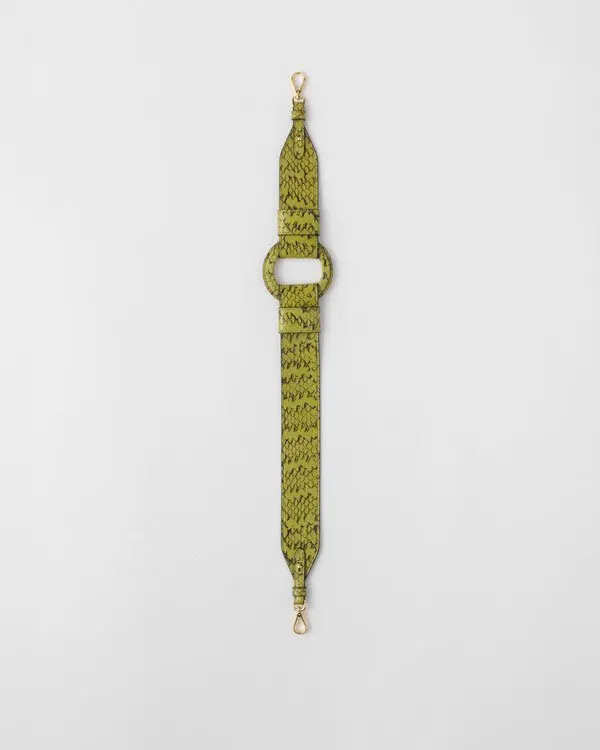 Prada Ayers Leather Shoulder Strap - Ivy Green