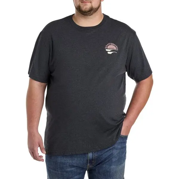 O'Neill Big & Tall Barrel Ride Graphic Tee - Black Char Heather