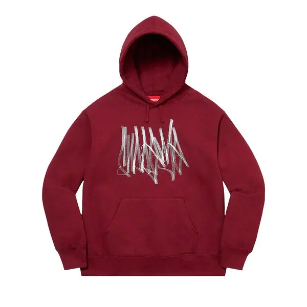 Supreme Tag Hooded Sweatshirt - Red