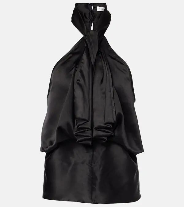 Nina Ricci Satin Top - Black