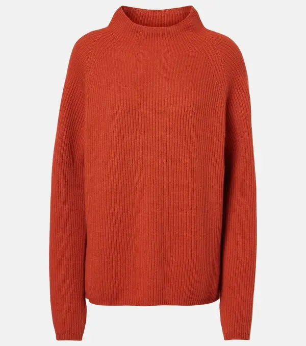 Max Mara Elica Wool And Cashmere Sweater - Orange