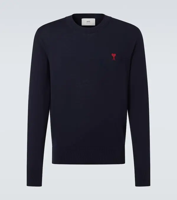 Ami De Coeur Wool Sweater - Blue