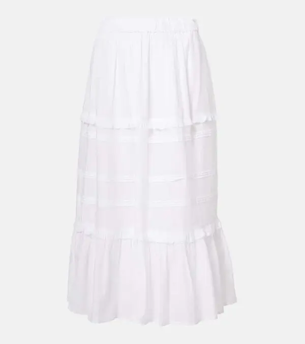 MARANT ETOILE Diya Maxi Skirt - White