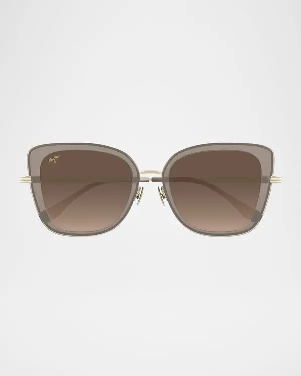 Maui Jim Violet Lake Cat-eye Sunglasses - Brown