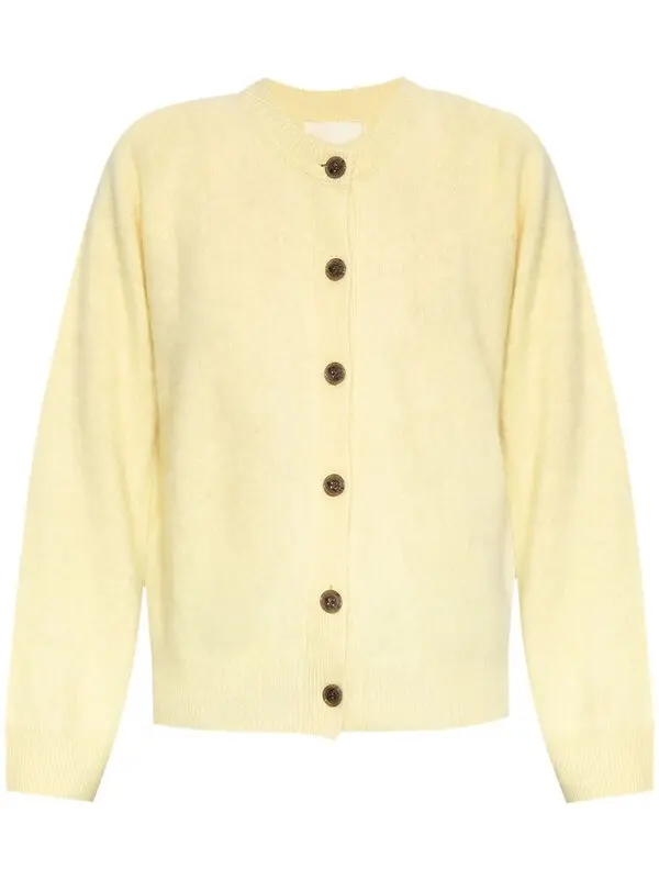 Lisa Yang Cashmere Cardigan Yellow Editorialist