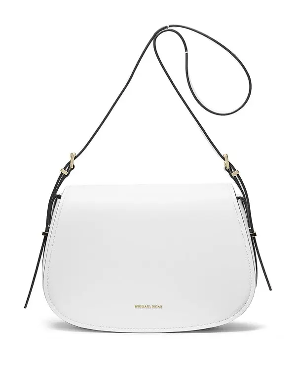 Michael Kors Lydia Medium Flap Messenger Bag - Optic White