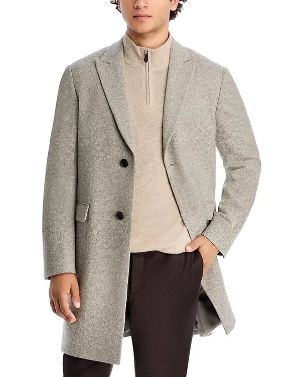 Cardinal Of Canada Sutton Wool & Cashmere Herringbone Top Coat