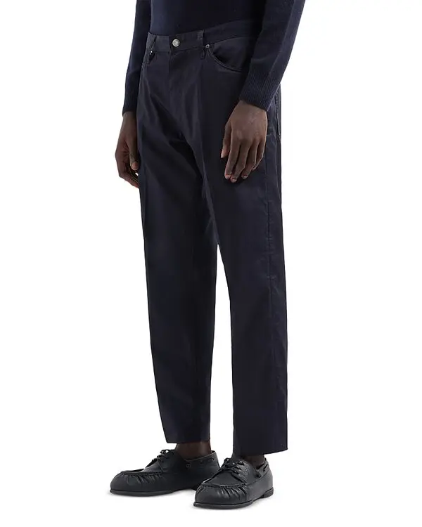 Emporio Armani Relaxed Fit Twill Pants