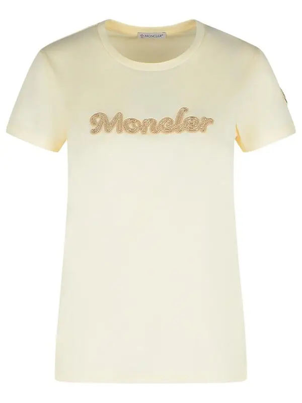 Moncler Cotton T-shirt - Beige