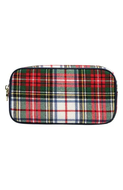 Stoney Clover Lane Small Plaid Pouch - Red Plaid