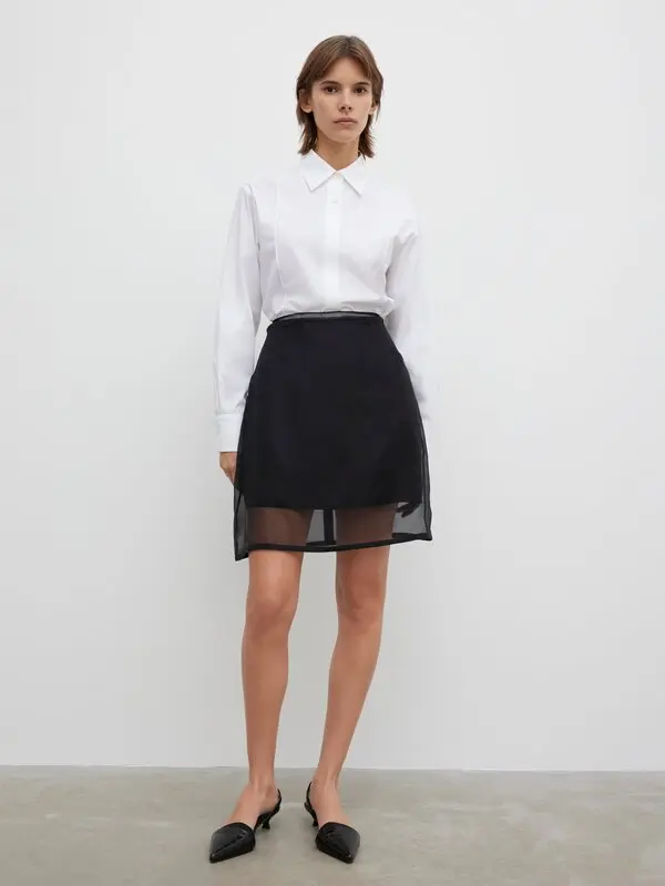 HOUSE OF DAGMAR Organza Mini Skirt