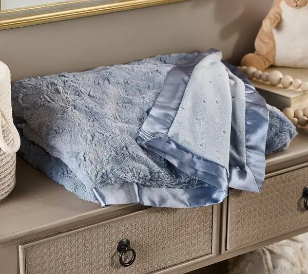 Dennis Basso Hotel Du Cobb 40x46 Faux Fur Stroller Blanket By