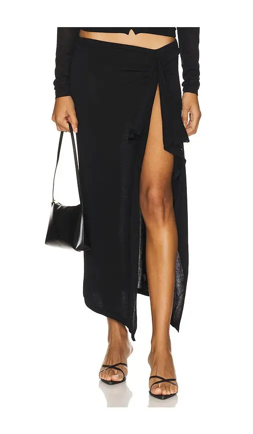 Lioness Banks Midi Skirt - Onyx