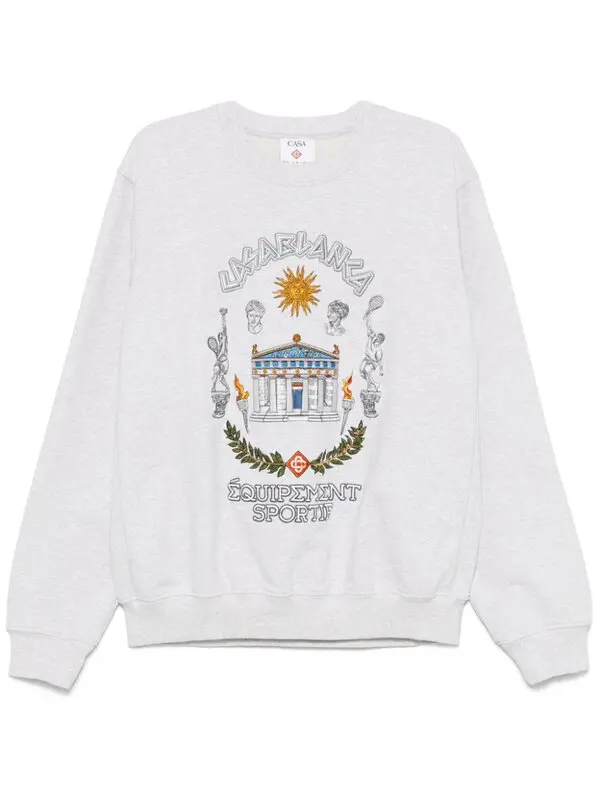 Casablanca Le Temple Du Sport Sweatshirt - Grey