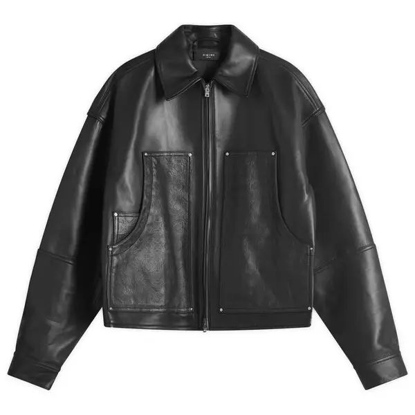 Amiri Ma Quad Leather Work Jacket